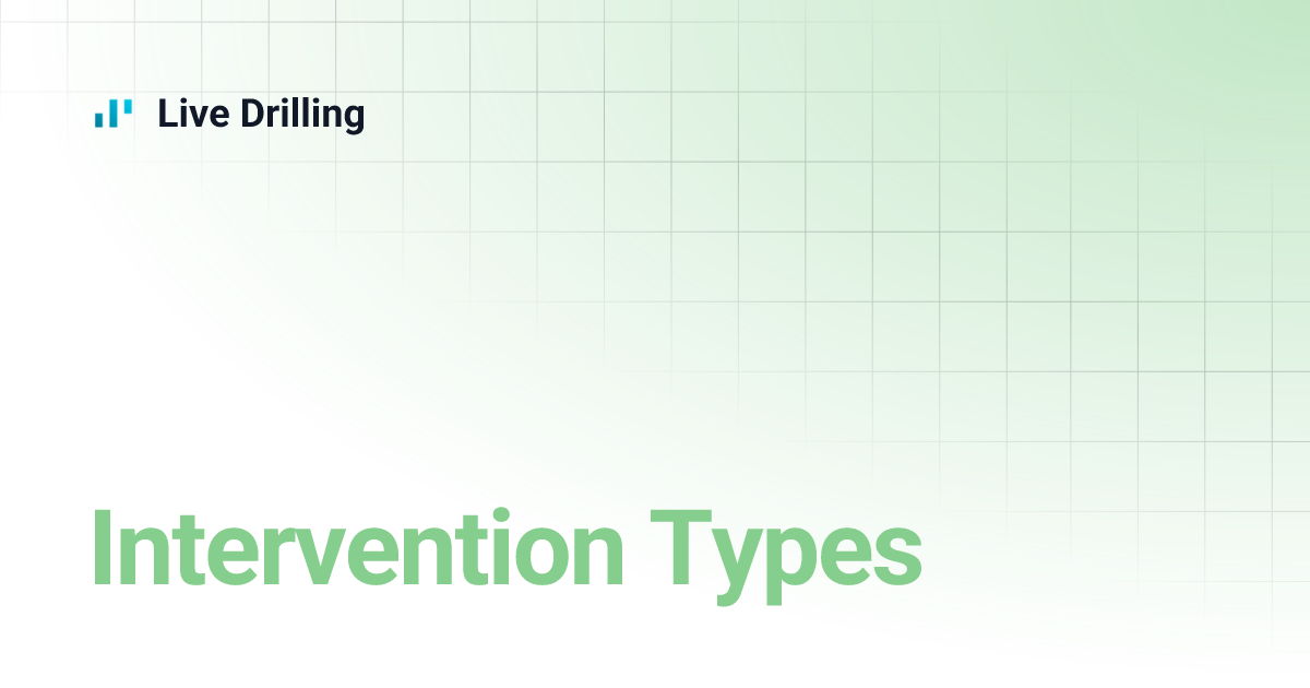 Intervention Types | Live Drilling