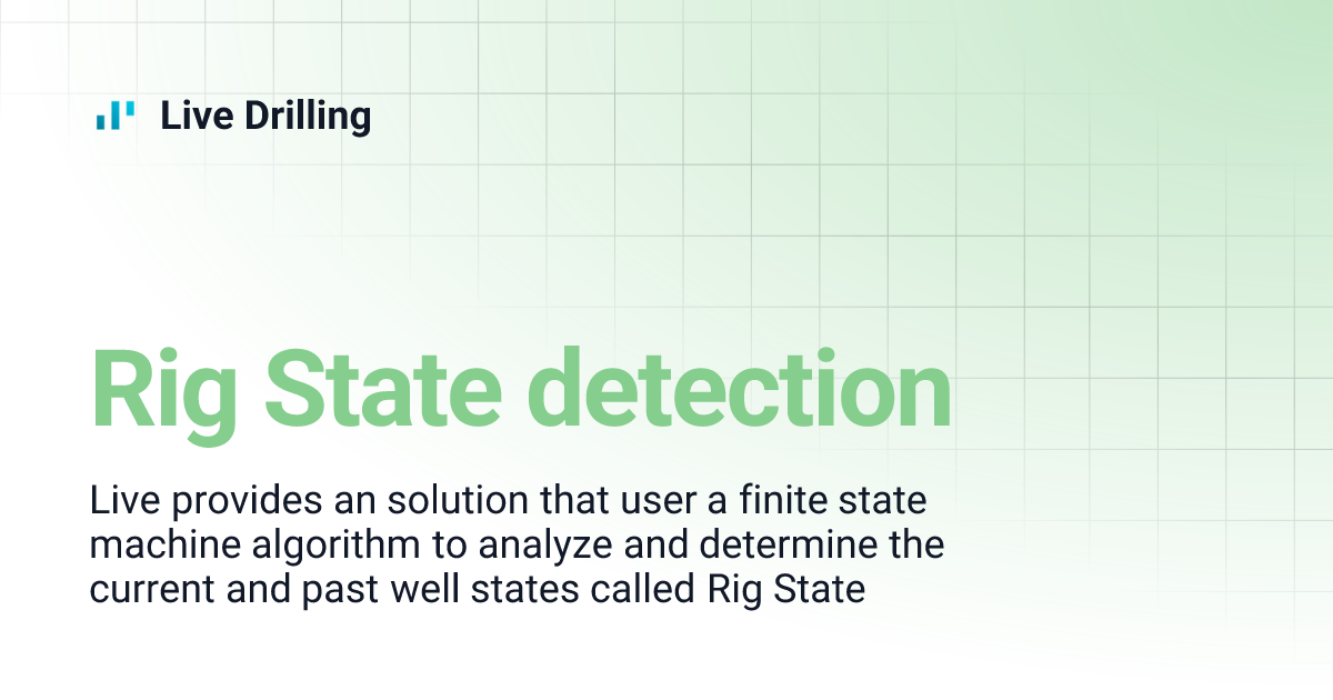 Rig State detection | Live Drilling