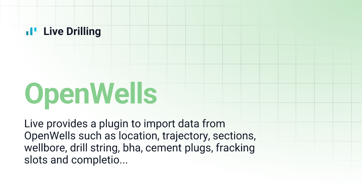 OpenWells | Live Drilling